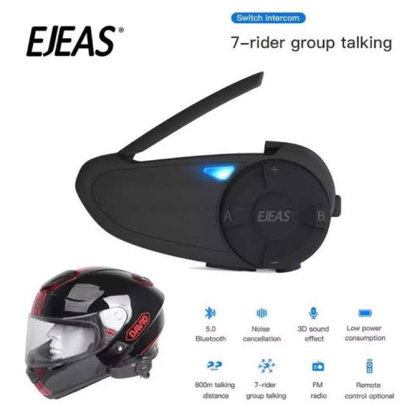 Jual Ejeas Q7 intercom helm Second/Seken/bekas berfungsi normal ...