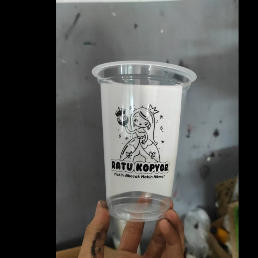 Jual Gelas Plastik Custom Cup Gelas Plastik Custom Sablon Printing 22 ...