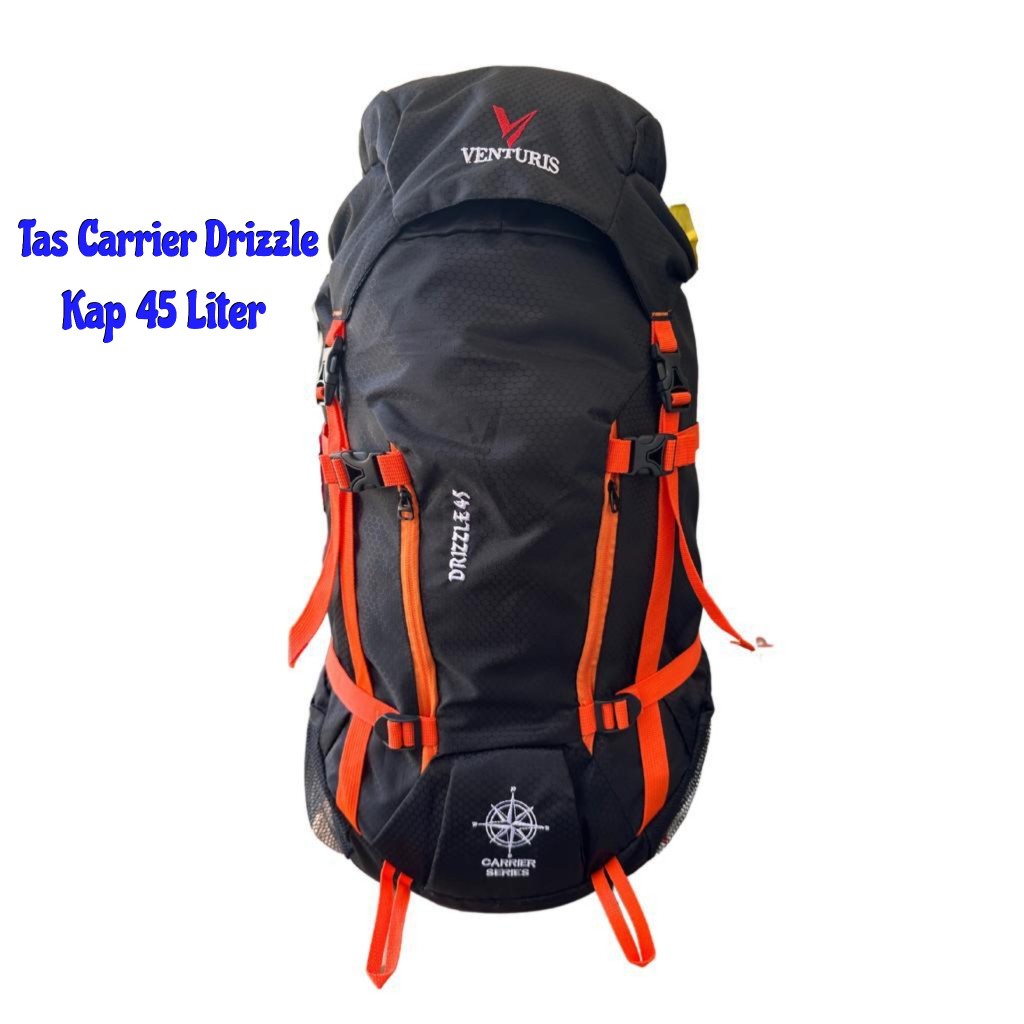 Jual Tas Hikking Drizzle 45L Tas Gunung Outdoor (Model Electra) Tas ...