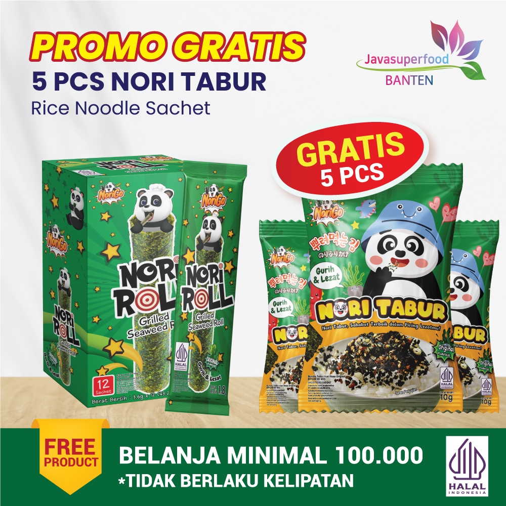 Jual Snack Nori Roll Grilled Seaweed Roll 1 box isi 12Pcs / Snack ...