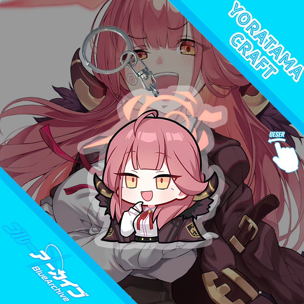 Jual Gantungan Kunci Blue Archive, Keychain Anime Lucu Murah | Shopee ...