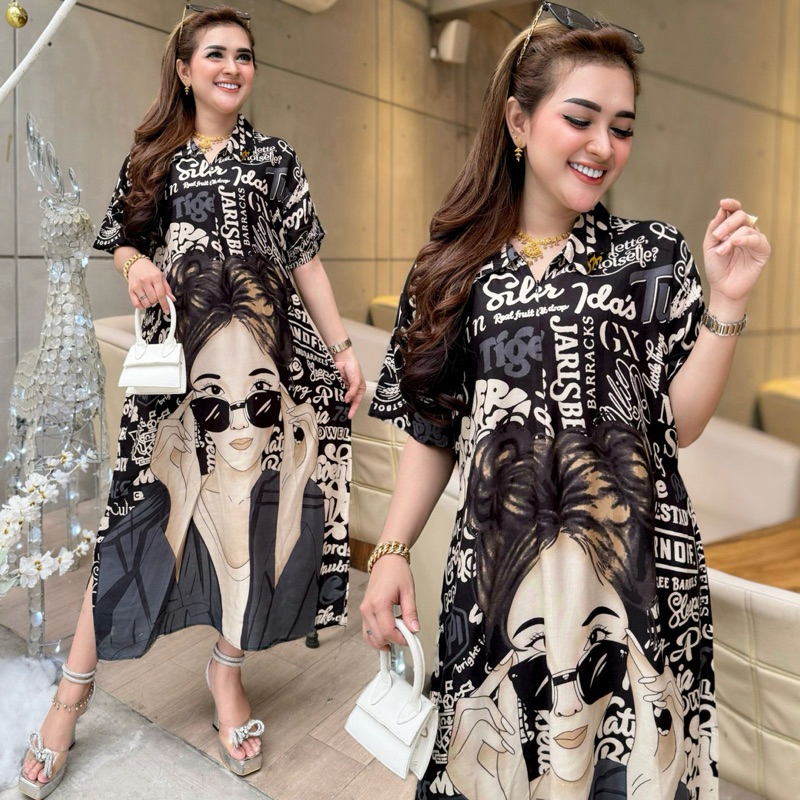 Jual DASTER JUMBO KERAH ANYA AYUMI DASTER BATIK KOMBINASI UKURAN JUMBO ...