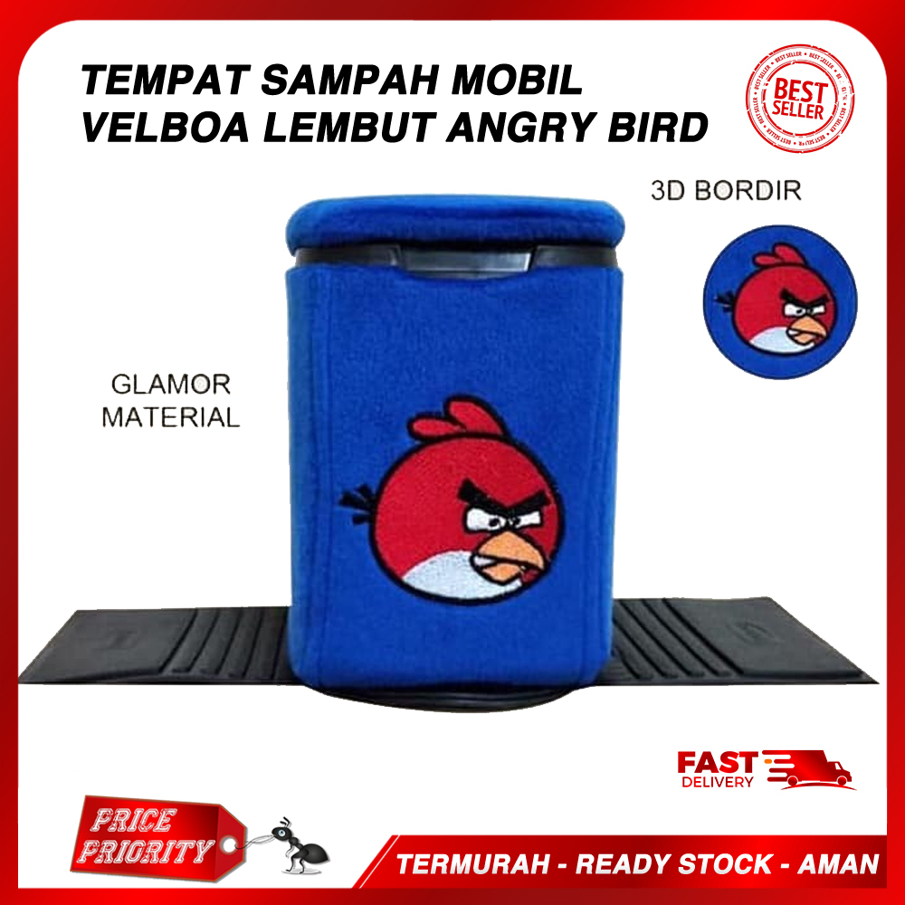 Jual Tempat Sampah Karakter Mobil Angry Bird Burung Marah Universal ...