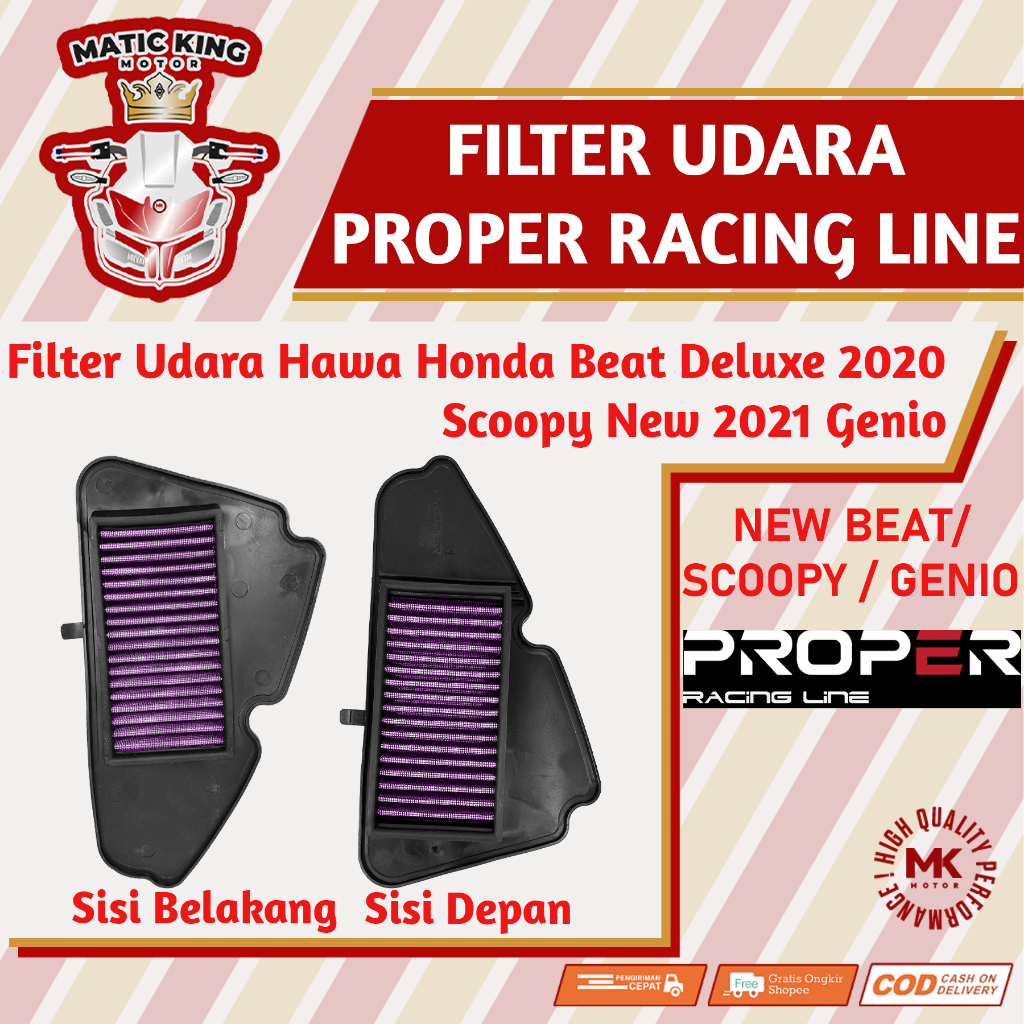 Jual Filter Saringan Udara Hawa Honda Genio Beat New Deluxe Street ...