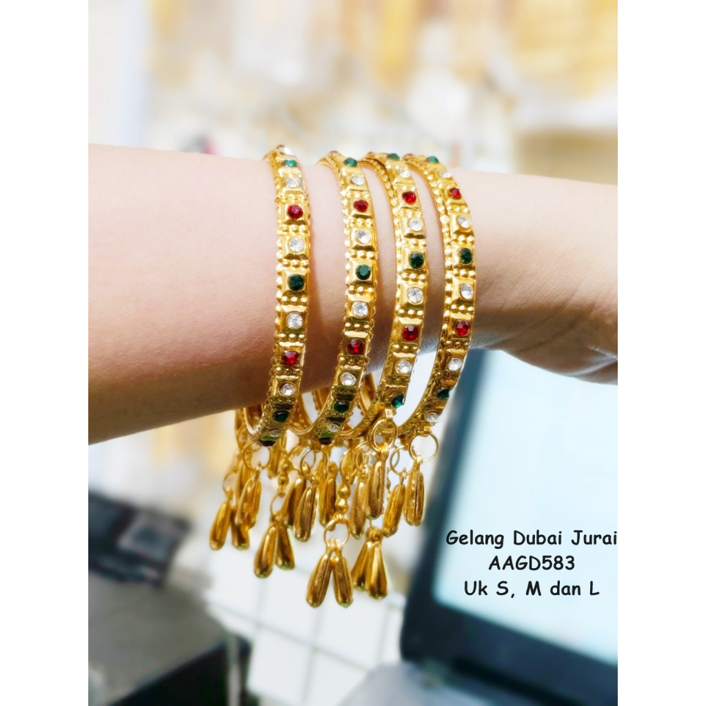 Jual Gelang Keroncong isi 4 Pc / Gelang Dubai / Gelang Jurai / Gelang ...