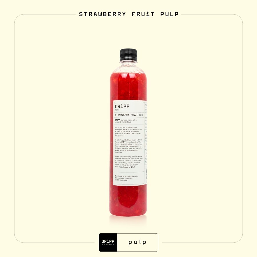 Jual DRIPP STRAWBERRY FRUIT PULP 760 ML | Shopee Indonesia