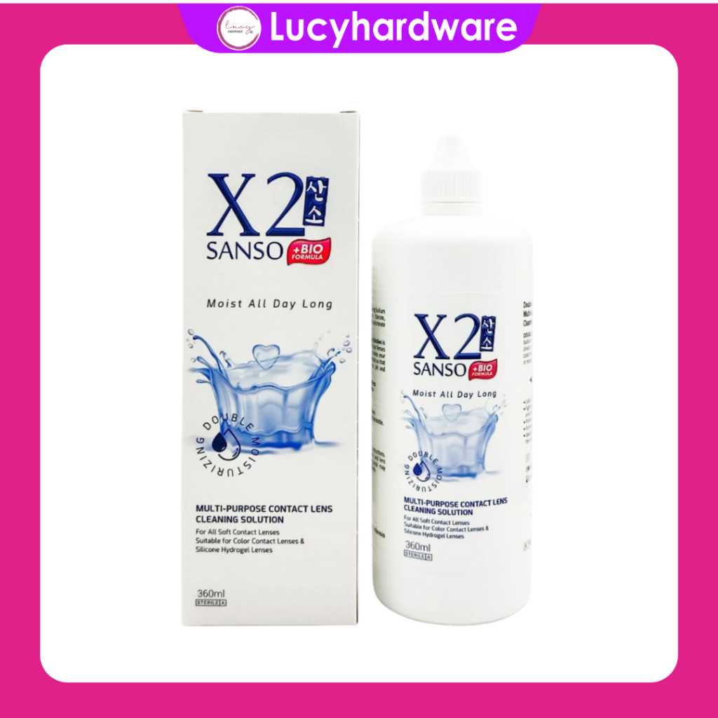 Jual Air Softlens X2 Sanso 360ml solution | Shopee Indonesia