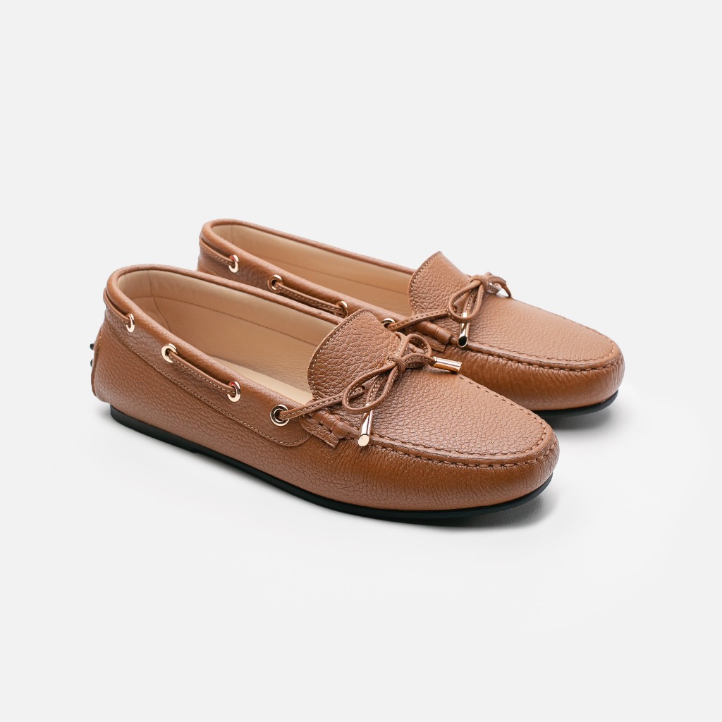 Jual Scilla Moccasin in Pretzel (Rubber sole with 0.5cm heels) Genuine ...