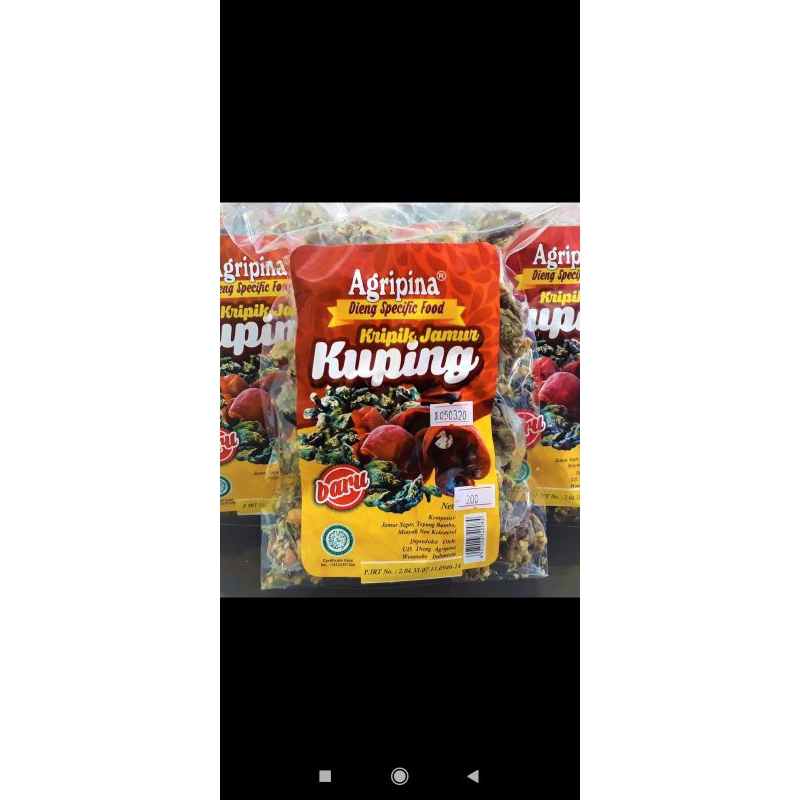 Jual kripik jamur kuping dieng Agripina khas wonosobo | Shopee Indonesia