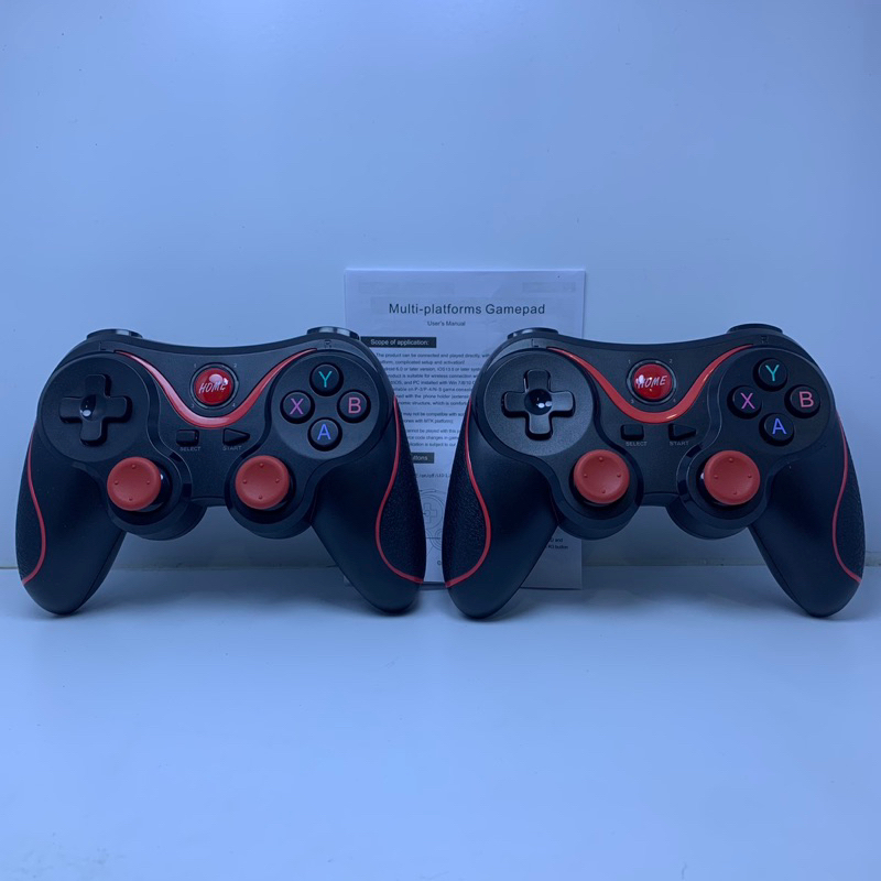 Jual Gamepad Smarthphone Bluethooth Wireless Controller Joystick + Holder IOS Windows PS3 ...