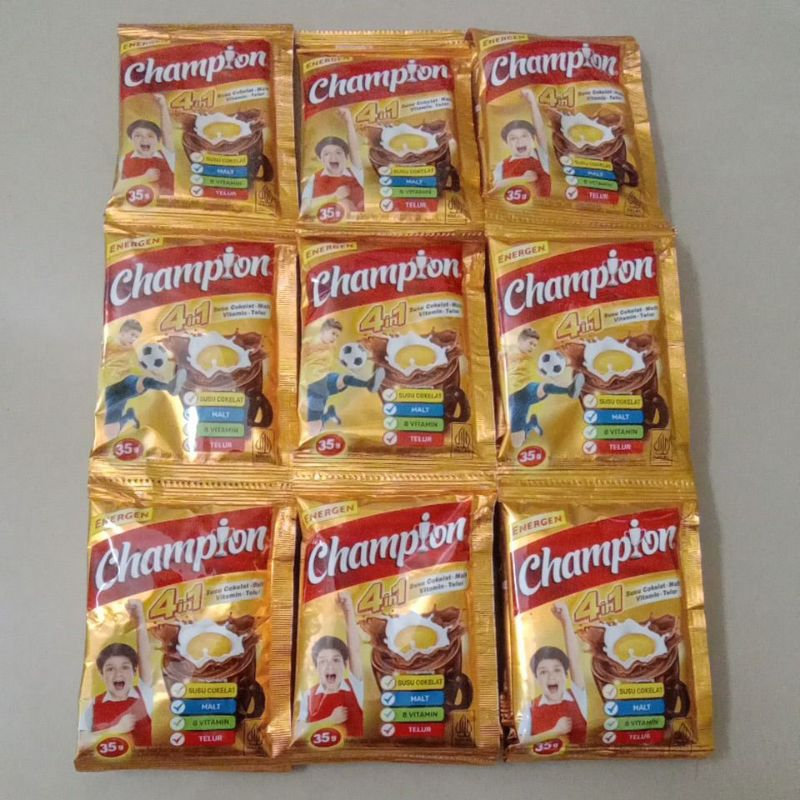 Jual Energen Champion 4 in 1, 30 gram, susu coklat, 10 sachet | Shopee ...
