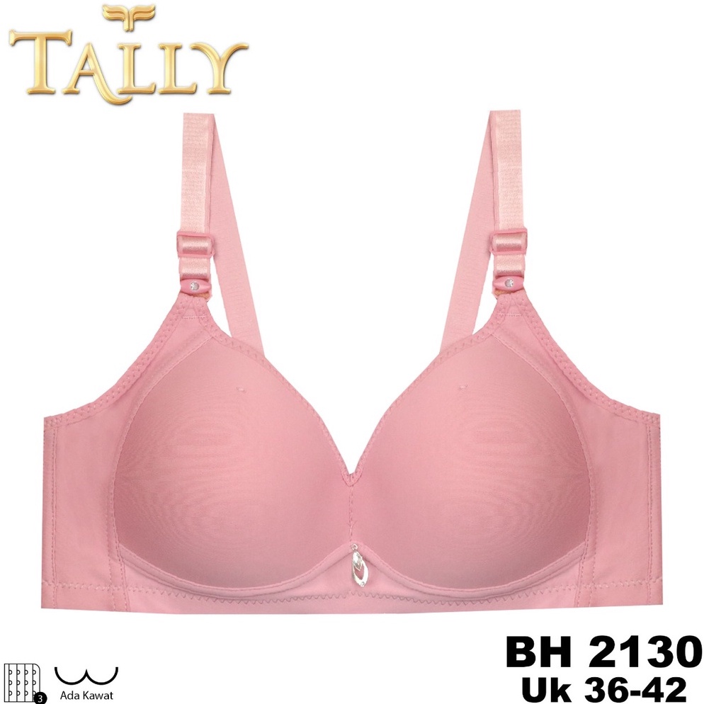 Jual Dijual murah TALLY BH 2130 Bra Tanpa Kawat Busa Tipis Bahan Katun CUP B - C Kait 3 Bra ...