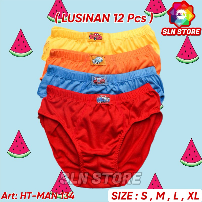 Jual (12 Pcs) CELANA DALAM ANAK COWOK MURAH HT MAN CD LAKI LAKI LUCU ...