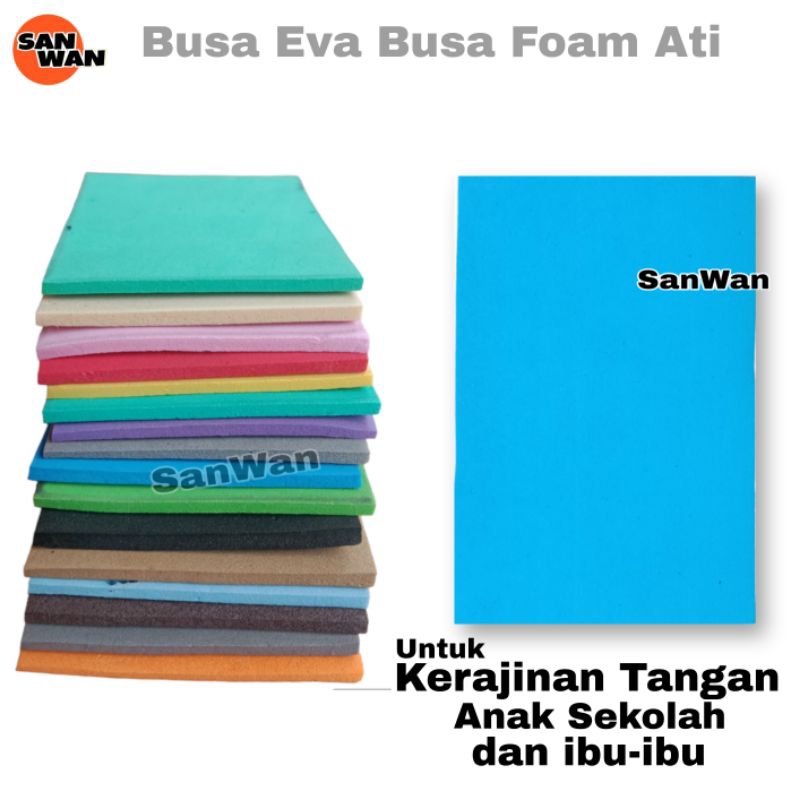 Jual Spon Eva Busa Ati 2 mm Untuk Kerajinan Tangan Praktek Sekolah ...
