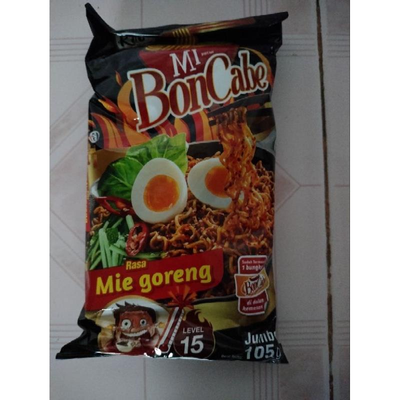 Jual mie goreng bon cabe level 15 berat 105 gram | Shopee Indonesia