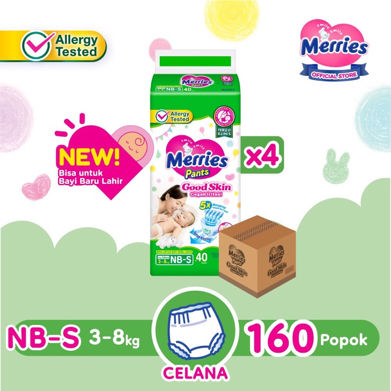 Jual 1Dus Merries Jumbo Pack Uk. S40 / M32 / L28 / XL 26 ( isi 4 pack ...