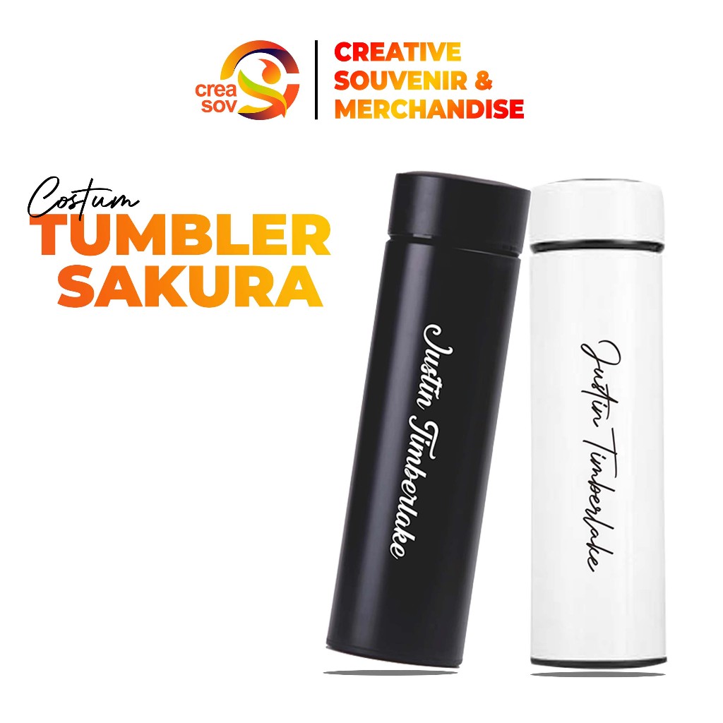 Jual Creasov Tumbler Custom Nama Tumbler Custom Logo Tumbler Grafir ...