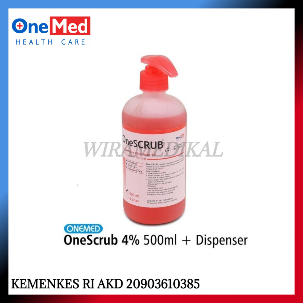 Jual Onescrub 4% Hand Scrub OneMed 500ml, Sabun Antiseptic Surgical ...