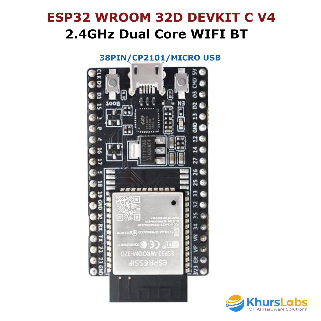 Jual ESP32 DevKitC V4 ESP 32 WROOM 32U 32D Development Board IOT | Shopee Indonesia