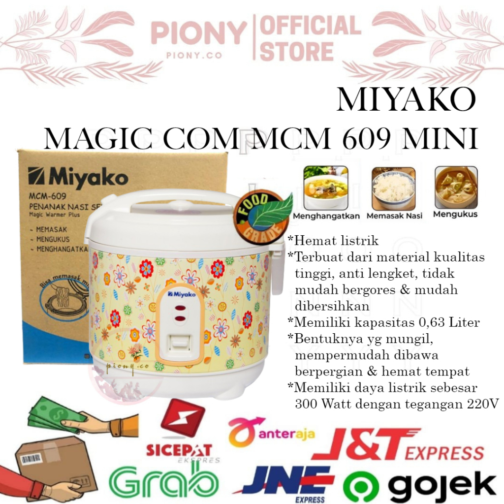 Jual RICE COOKER / MAGIC COM MIYAKO 3 IN 1 SUPER MINI TRAVELLING MCM ...