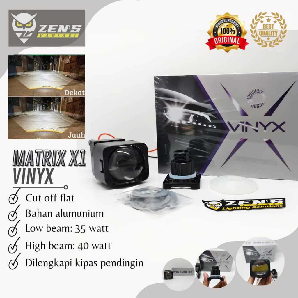 Jual Lampu Utama LED Biled Matrix X1 Vinyx 1.5 inc 0riginal | Shopee ...