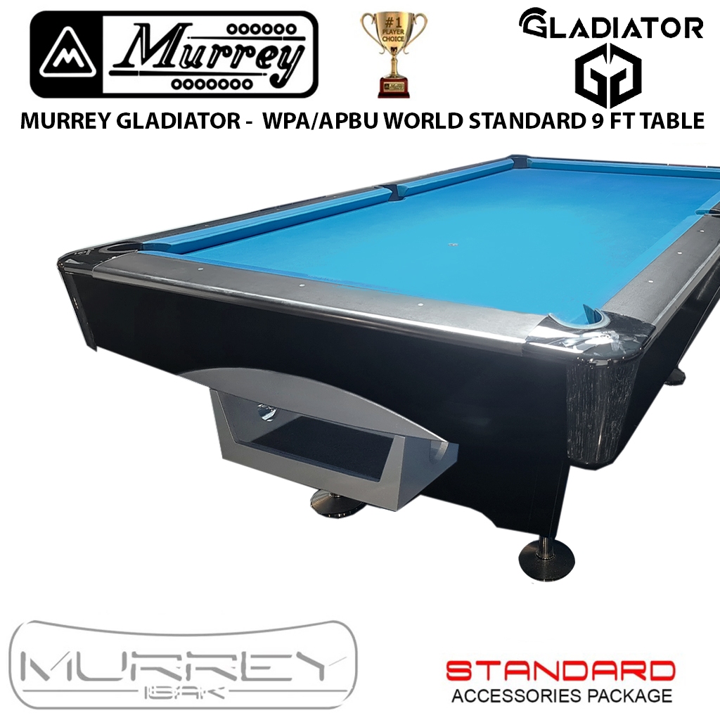 Jual Murrey Gladiator 9 ft Pool Table - STANDARD - Meja Billiard Biliar ...