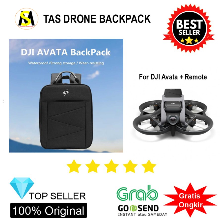 Jual Tas Drone Backpack for DJI Avata with Remote - Black | Shopee ...