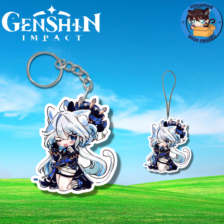 Jual Gantungan kunci akrilik furina genshin impact/costum | Shopee Indonesia