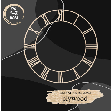 Jual ANGKA JAM ROMAWI plywood Dekorasi Mahar | Shopee Indonesia