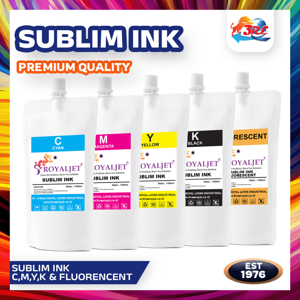 Jual TINTA SUBLIM INK / SUBLIME 1 LITER EPSON SUBLIMATION ROYALJET ...