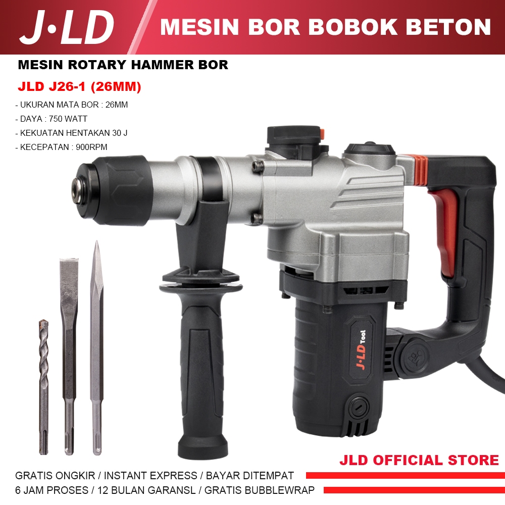 Jual JLD Mesin bor BOBOK BOR TEMBOK BETON J26-1 - 1200W MESIN ROTARY ...