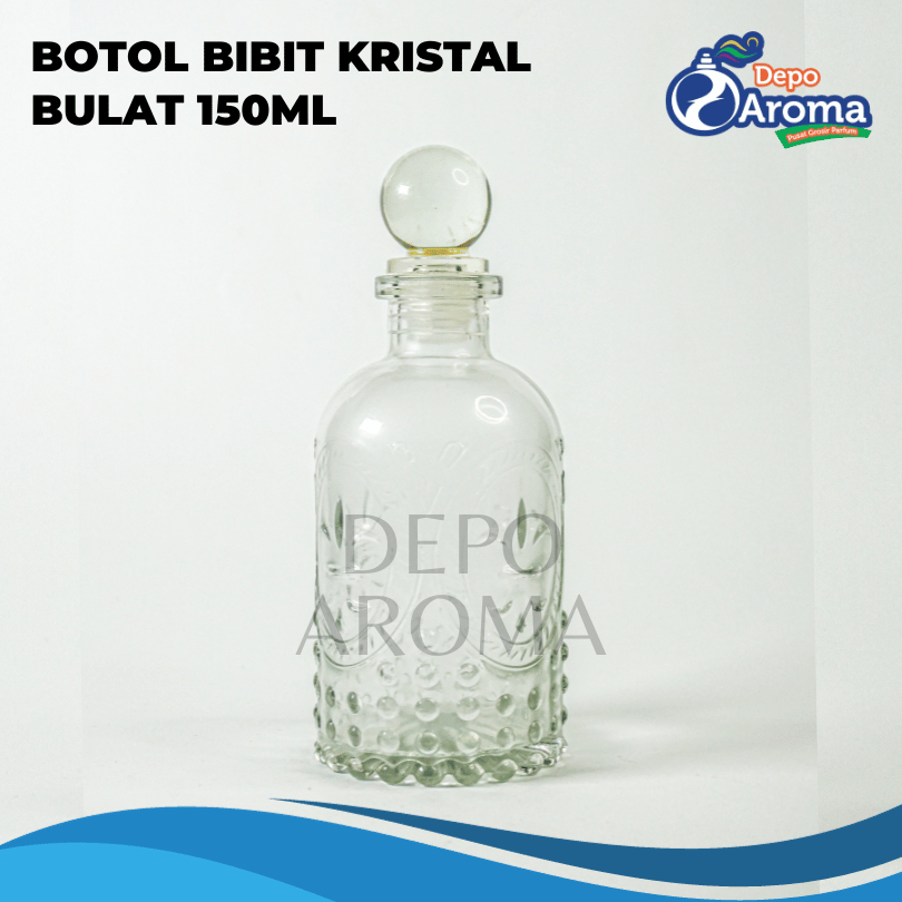 Jual Botol Parfum Bibit Kristal Bulat 150ml | Shopee Indonesia