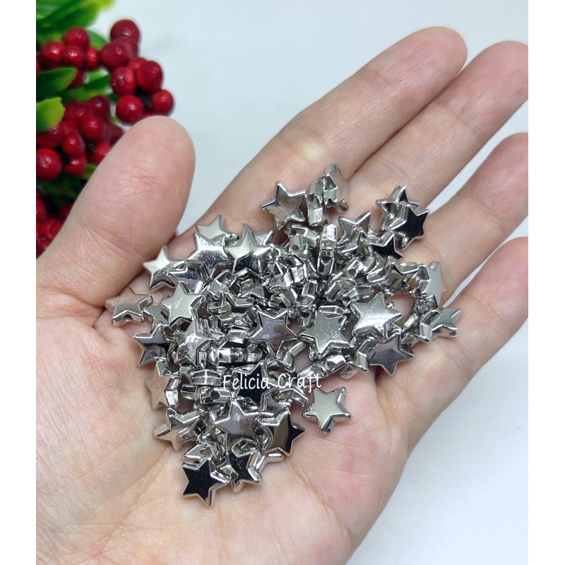 Jual 10gr. Manik bintang silver 10mm | Shopee Indonesia