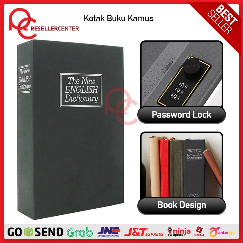 Jual [KOTAK BUKU] Kotak Buku Kamus Hidden Safety Box Book Password Lock Size S - KBS-801M ...