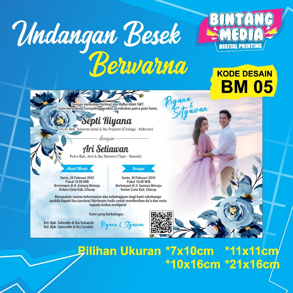 Jual cetak Undangan pernikahan | Undangan Besek | Undangan Sorogan ...