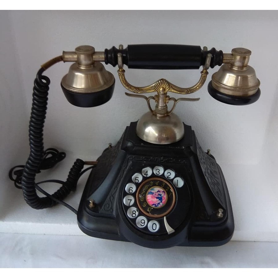 Jual Pajangan Vintage Telepon Putar Ukir Halus Japan | Shopee Indonesia