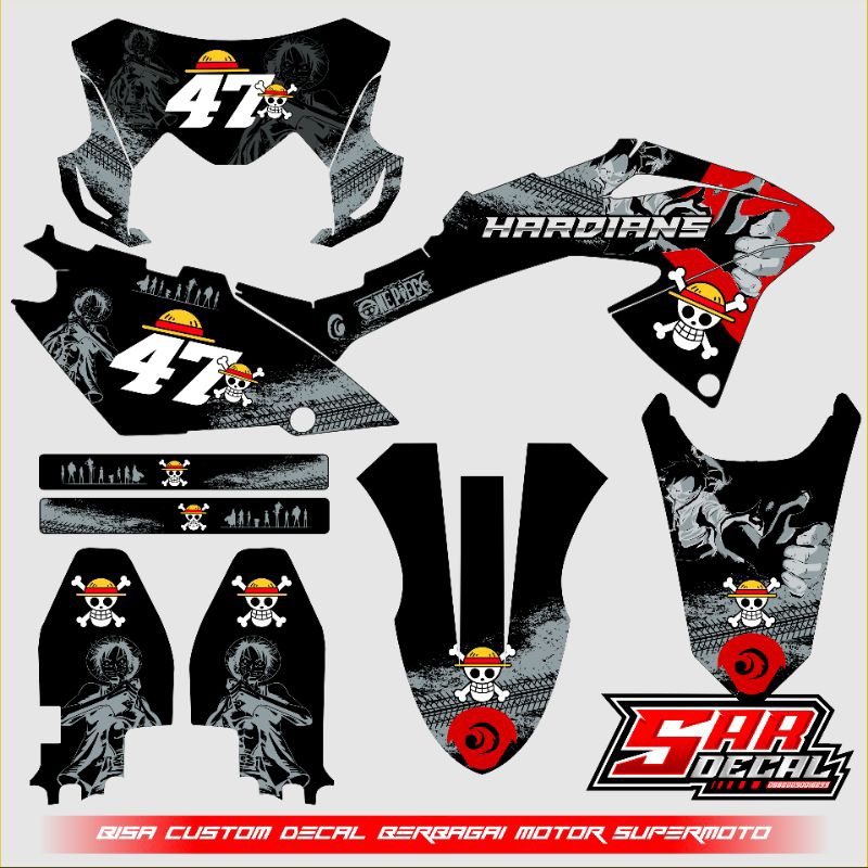 Jual DECAL STICKER KLX BF - G - SE FULL BODY - DECAL KLX SUPERMOTO ...