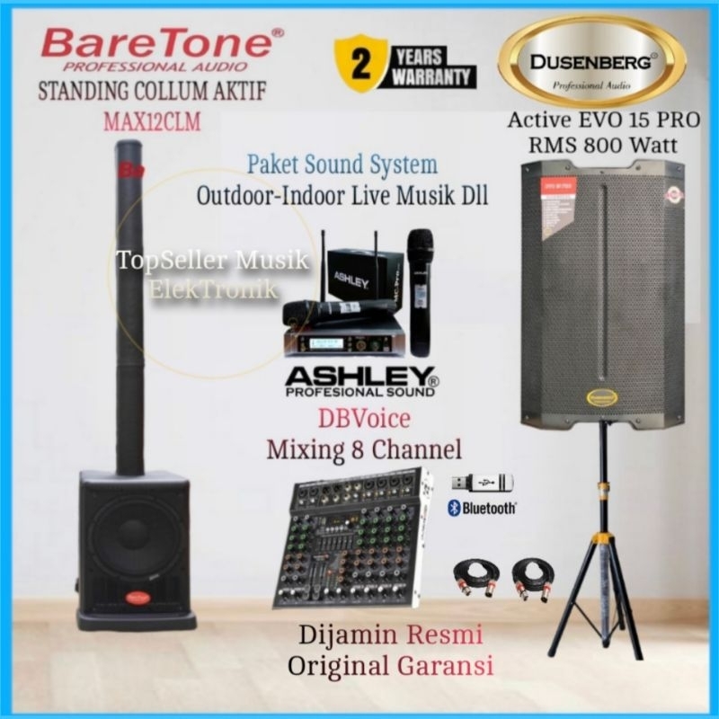 Jual Paket Sound System Outdoor/Indoor Live Musik Dusenberg EVO 15 PRO ...