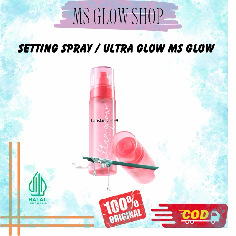 Jual ULTRA GLOW SETTING SPAY MS GLOW | Shopee Indonesia
