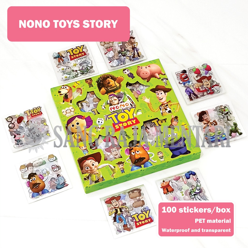 Jual Stiker Nono Momo Anak Perempuan Laki Dapat Box isi 100 Lembar ...