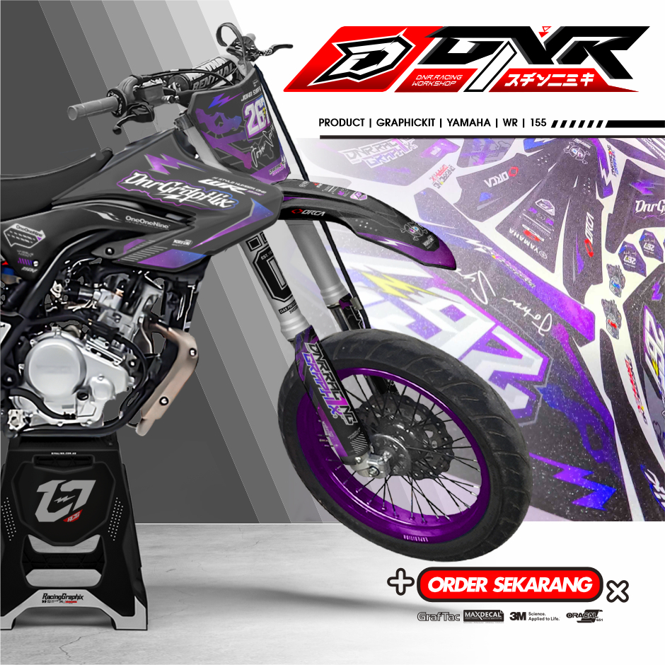 Jual THUNDER GRADIENT !!! Custom Decals KLX, DTX , WR, CRF Supermoto ...