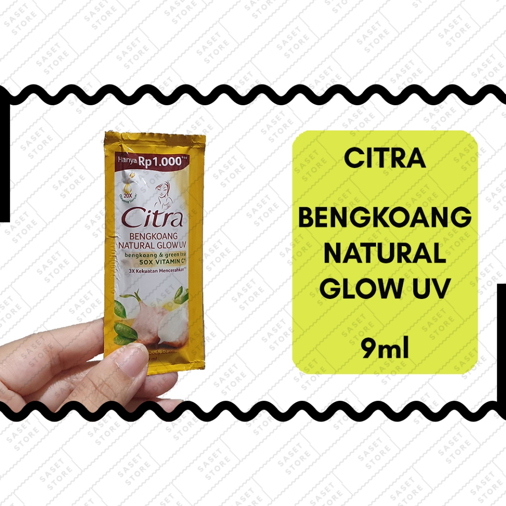Jual Citra Bengkoang Natural Glow UV 9ml Sachet Hand Body Lotion | Shopee Indonesia
