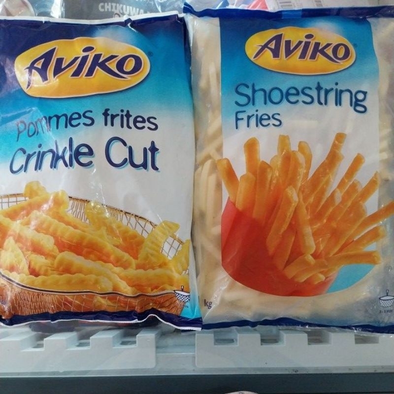Jual Kentang Aviko | Crinkle 1 Kg | shoestring 1kg | | Shopee Indonesia