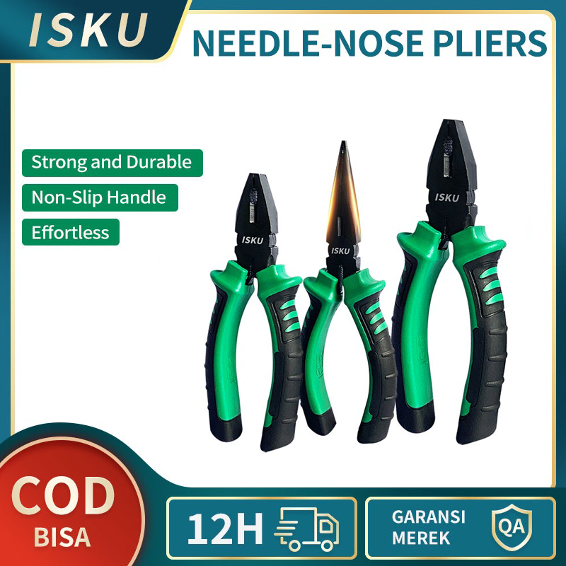 Jual ISKU Tang 8 inch Tang Kombinasi 6/8 inch Perkakas Tang Jepit ...