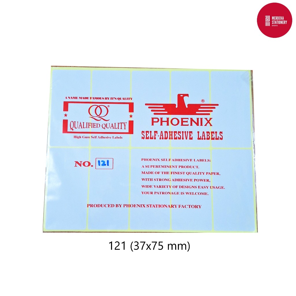 Jual Stiker/Sticker/Label Harga Nama Undangan Tempel Phoenix No. 103 ...