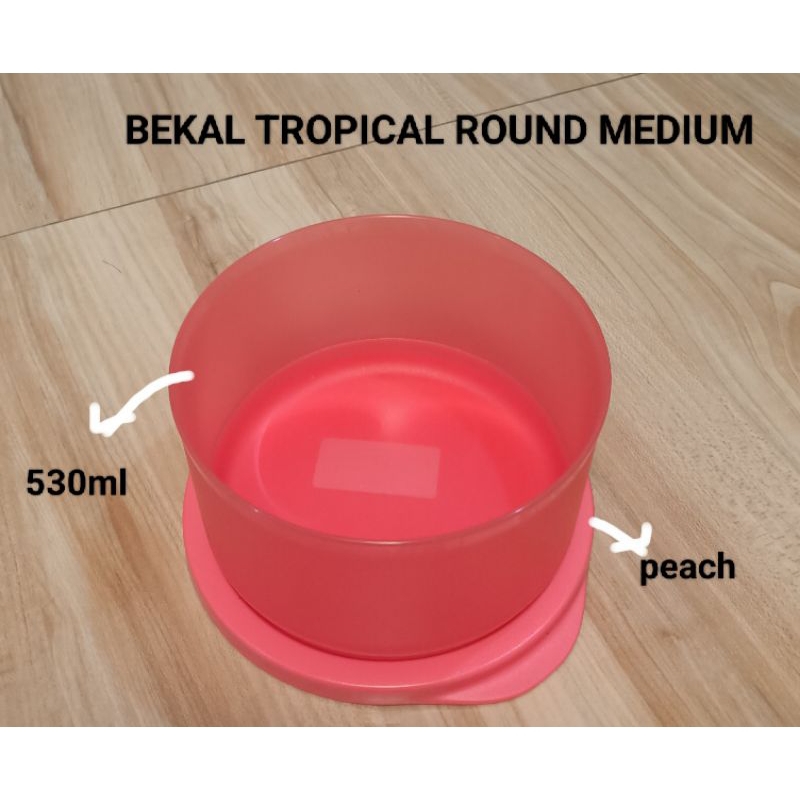 Jual ORIGINAL TUPPERWARE BEKAL BULAT POLOS SUMMER GO ROUND 1PC | Shopee ...