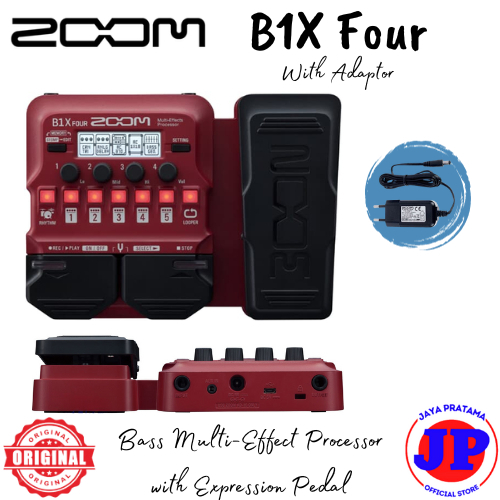 Jual Zoom B1X Four Bass Multi-Effect Processor with Expression Pedal ...