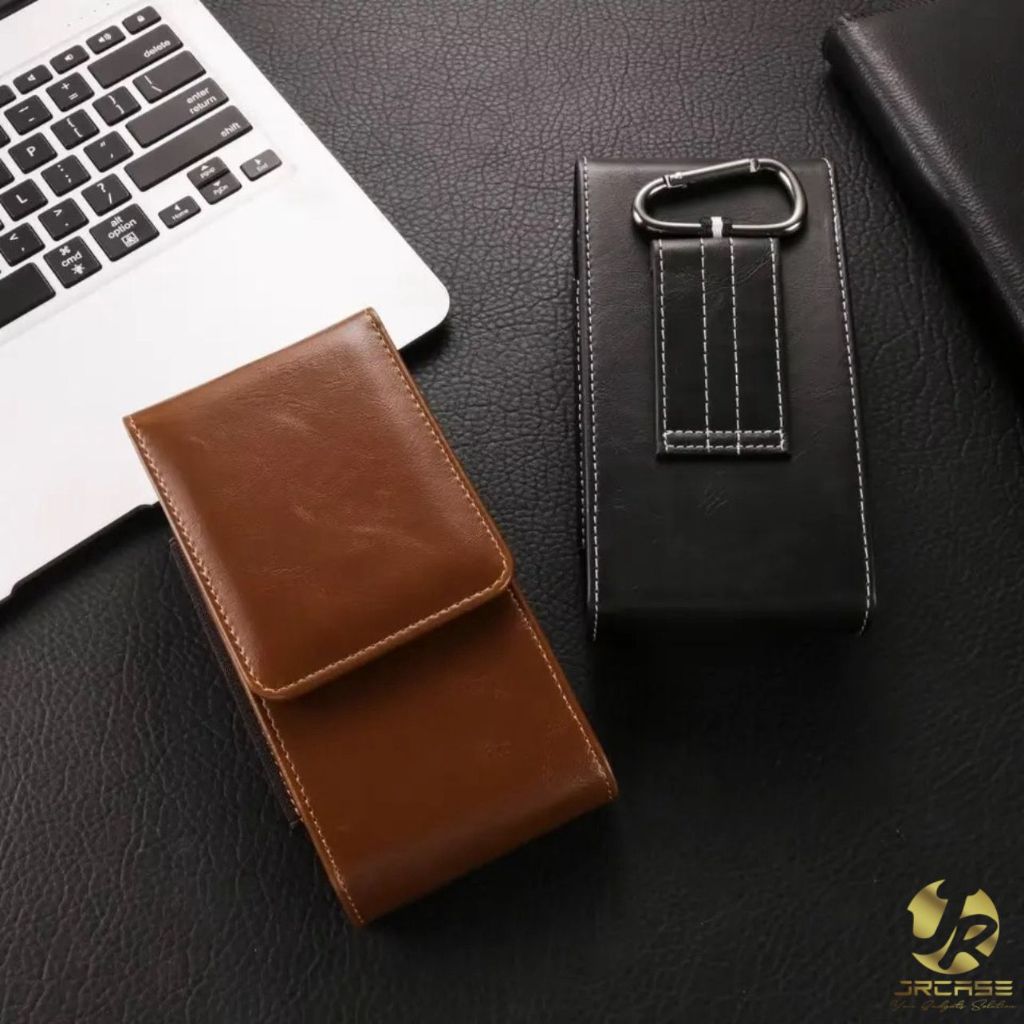 Jual Premium Leather Sarung Hp Kulit Dompet Pinggang Double 2Hp ...