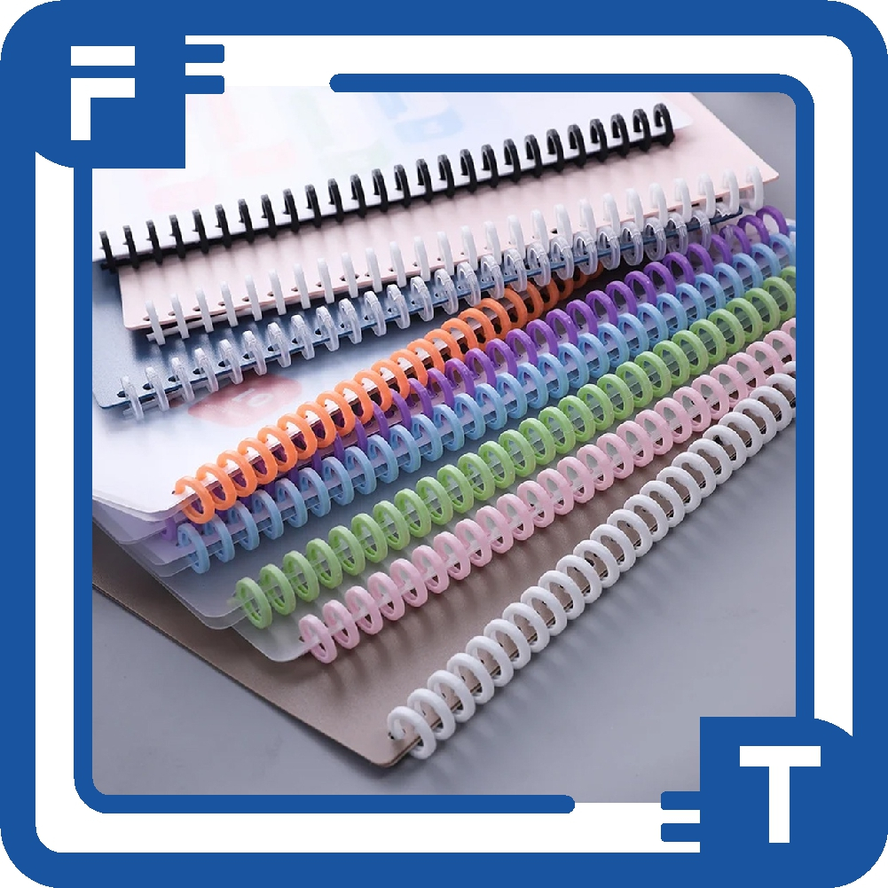 Jual FT DIY Ring Binding Binder Loose Leaf 30 lubang Spiral Bahan ...
