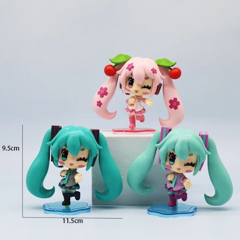 Jual hatsune miku chibi action figure topper cake | Shopee Indonesia